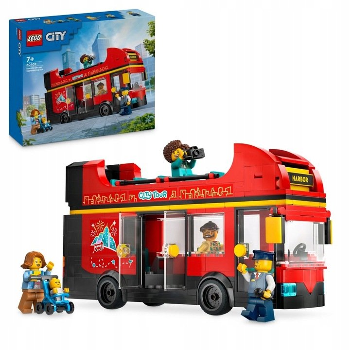 LEGO City - Autobus Czerwony piętrowy autokar Bus ZESTAW LEGO PREZENT ...