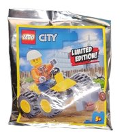 LEGO City Zestaw - Construction Worker with Bulldozer 952003 polybag ...
