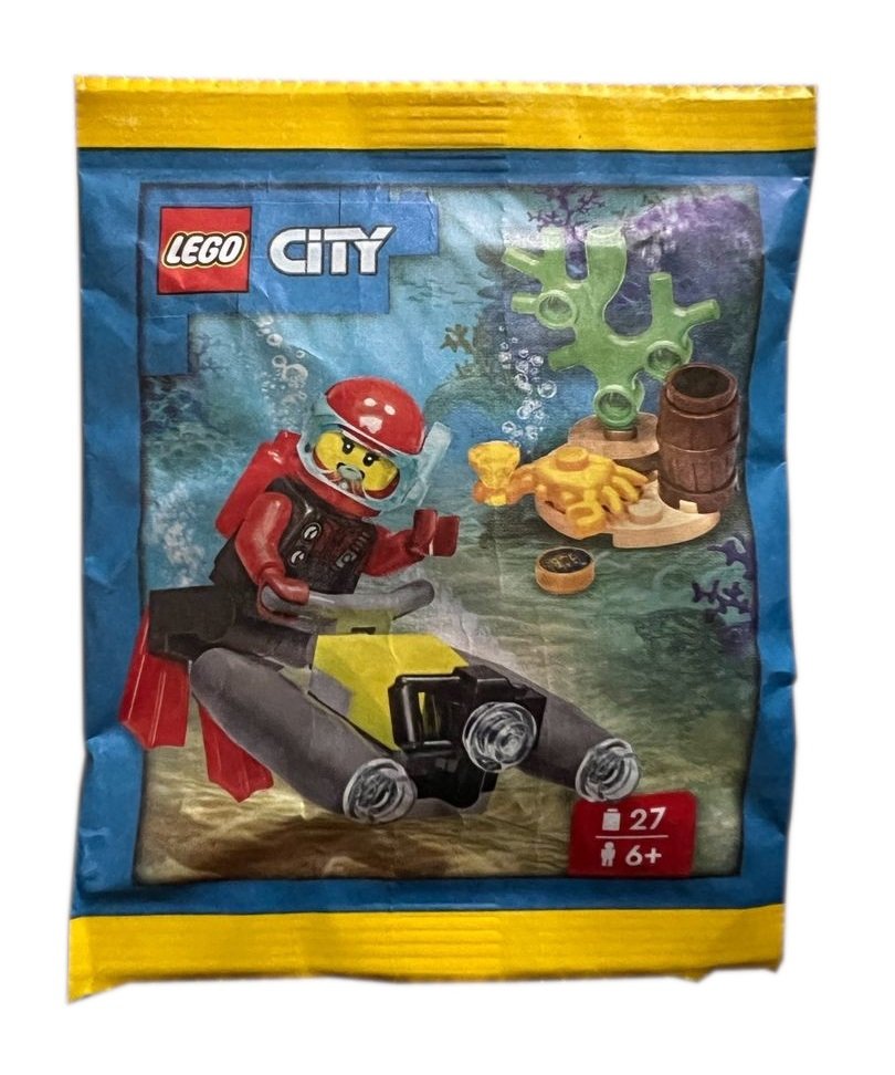 LEGO City Zestaw - Diver with Underwater Scooter 952311 polybag klocki ...