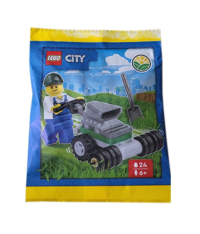 LEGO City Zestaw - Farmer with Lawn Mower 952404 polybag klocki - LEGO ...