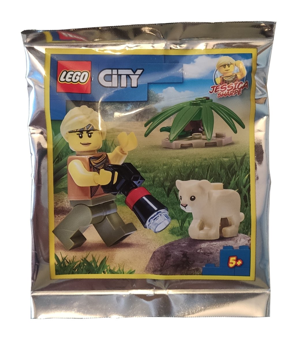LEGO City Zestaw - Jessica Sharpe with Baby Lion 952112 polybag klocki ...