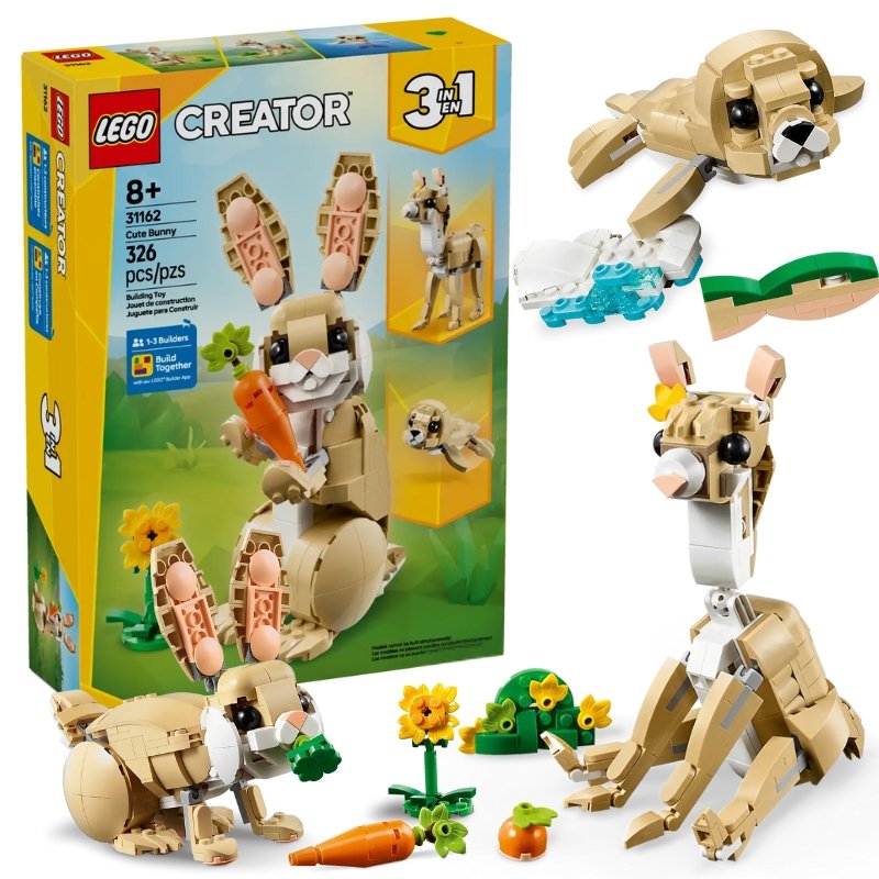 LEGO Creator 31162 Uroczy króliczek 3w1 Królik Lama Foka - LEGO | Sklep ...