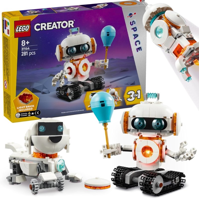 LEGO Creator 3w1 31164 Kosmiczny Robot, Ruchomy Pies i Rakieta - LEGO ...
