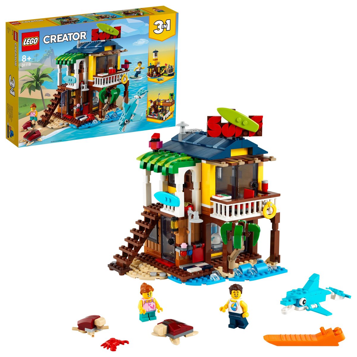 LEGO Creator, klocki Domek surferów na plaży, 31118 - LEGO | Sklep ...
