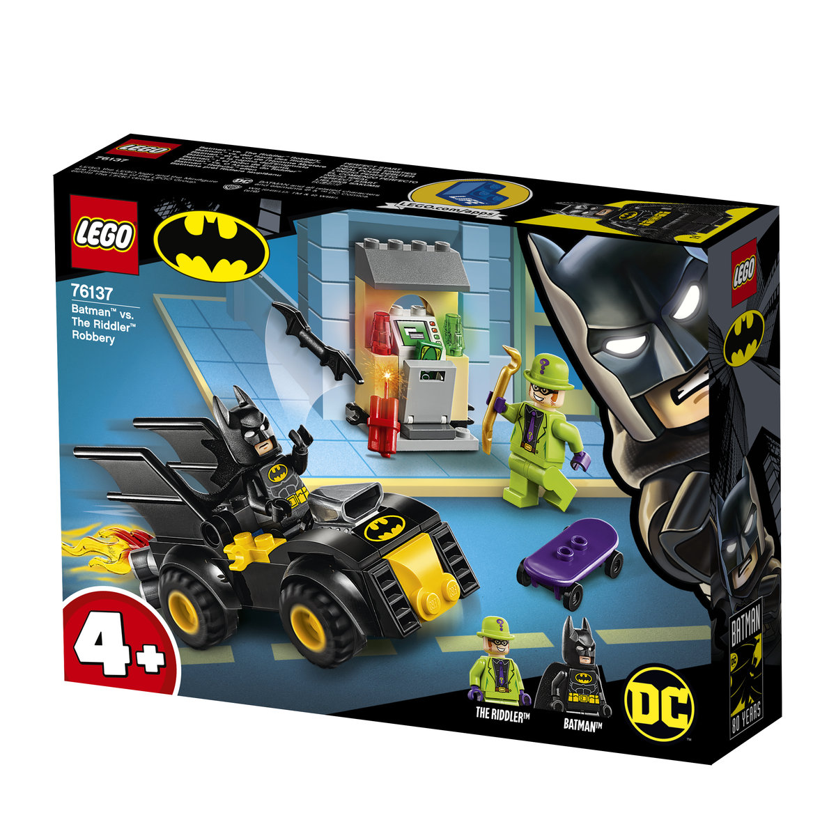 LEGO DC Batman, klocki Batman i rabunek Człowieka, zagadki, 76137 ...