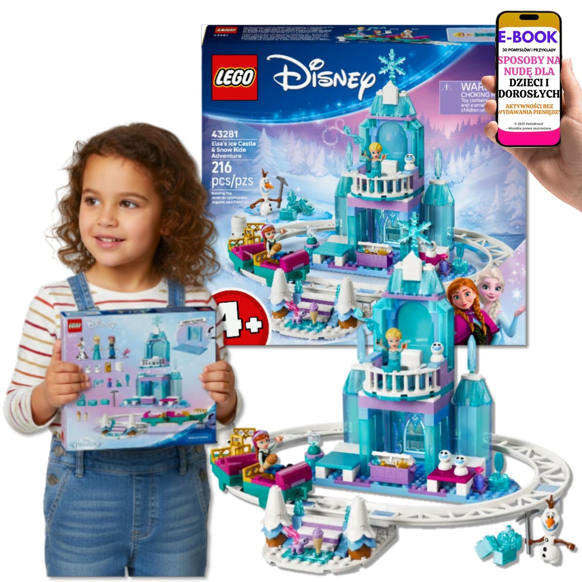 LEGO DISNEY KRAINA LODU Lodowy Zamek Elzy (43281) Lego Prezent Dla ...