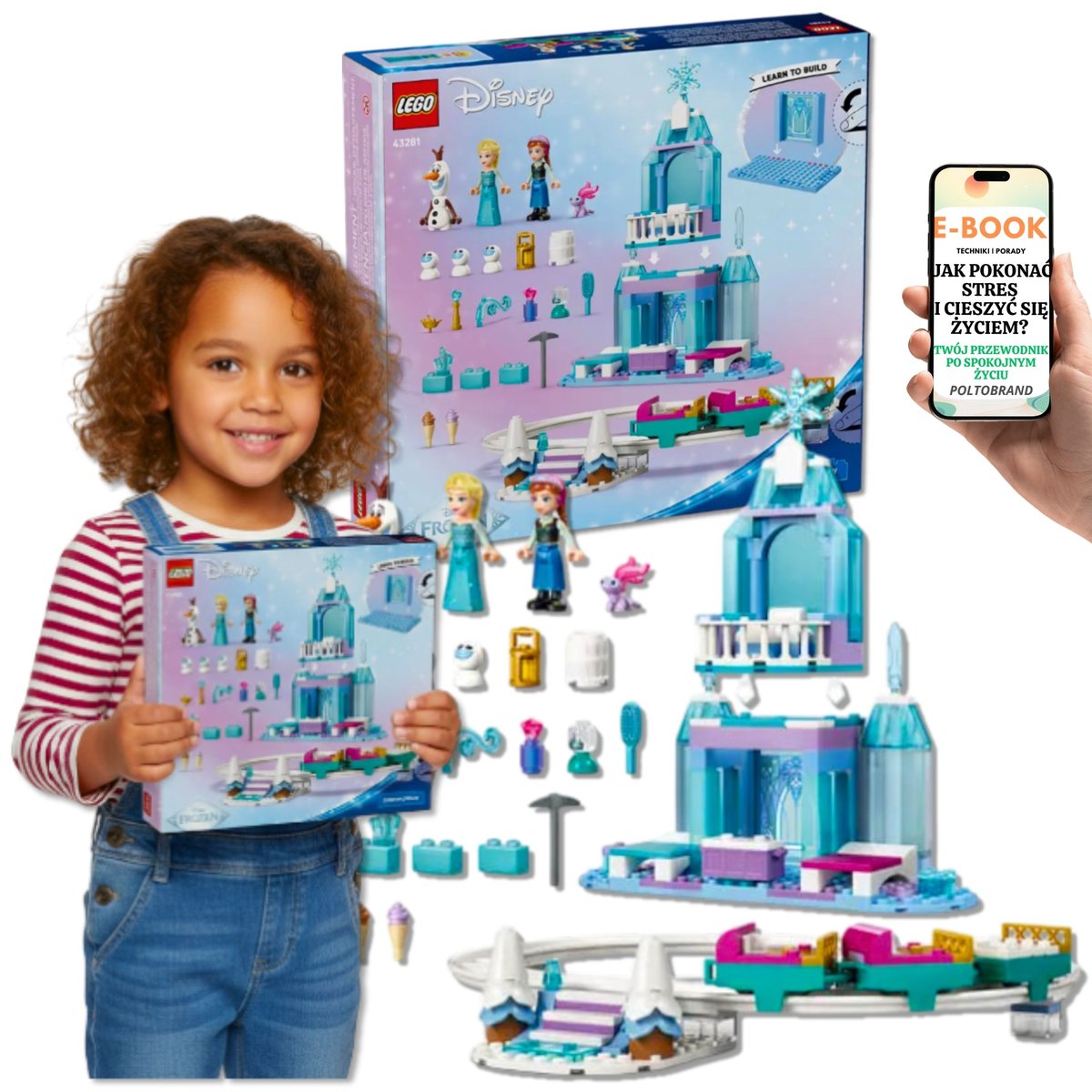 LEGO DLA DZIEWCZYNKI FROZEN DISNEY • LODOWY ZAMEK • SANIE (43281) Lego ...