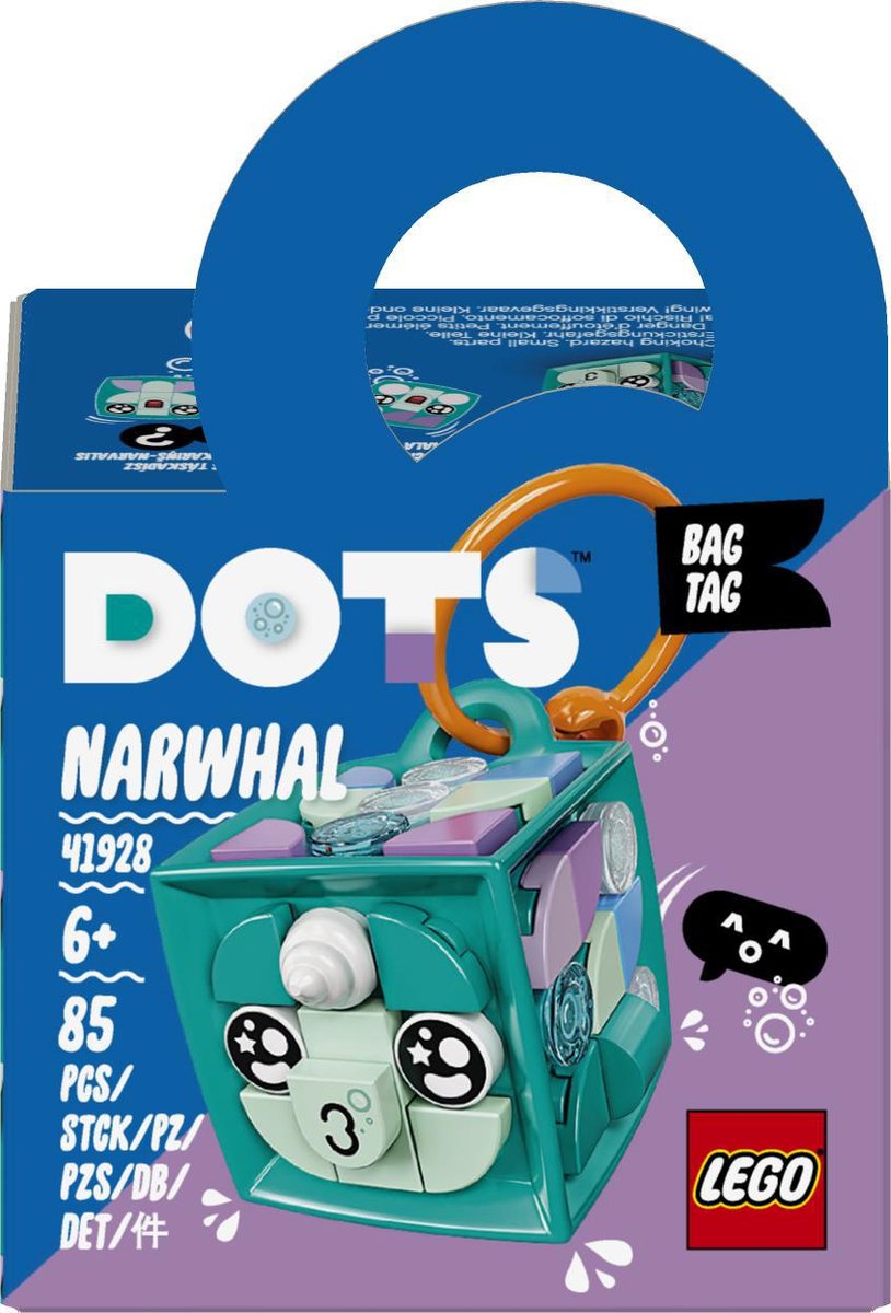 LEGO DOTS, klocki Zawieszka z narwalem, 41928 - LEGO | Sklep EMPIK.COM