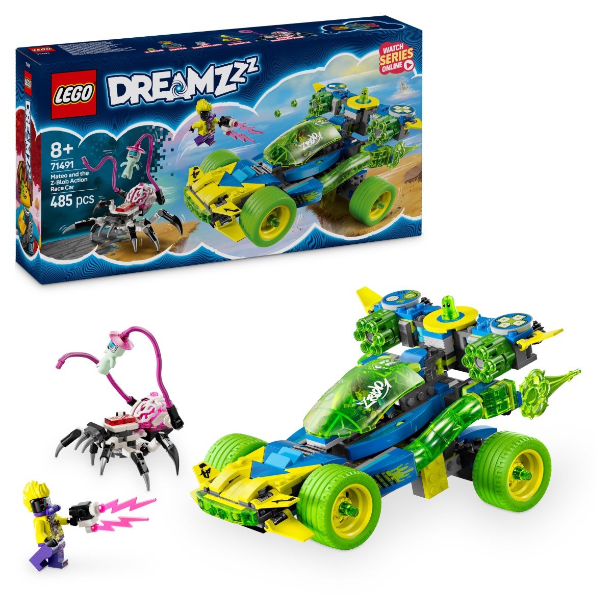 LEGO DREAMZzz, klocki, Samochód wyścigowy Mateo i Z-Bloba, 71491 - LEGO ...
