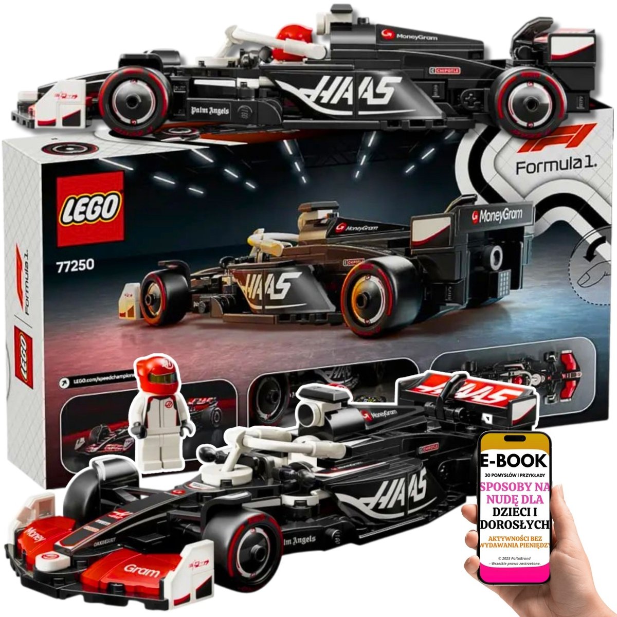 LEGO F1 BWT MoneyGram Haas VF-24 77250 | Świetny Prezent Dla Dziecka ...