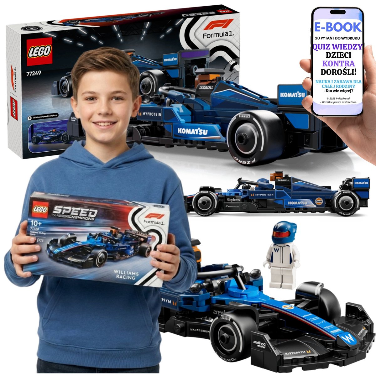 LEGO FORMUŁA 1 WILLIAMS RACING FW46 77249 DLA FANA F1 + E-BOOK-2 - LEGO ...