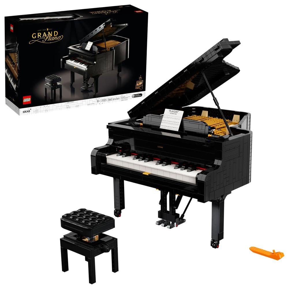LEGO Ideas Grand Piano 21323 Model Building Kit, Build Your Own ...