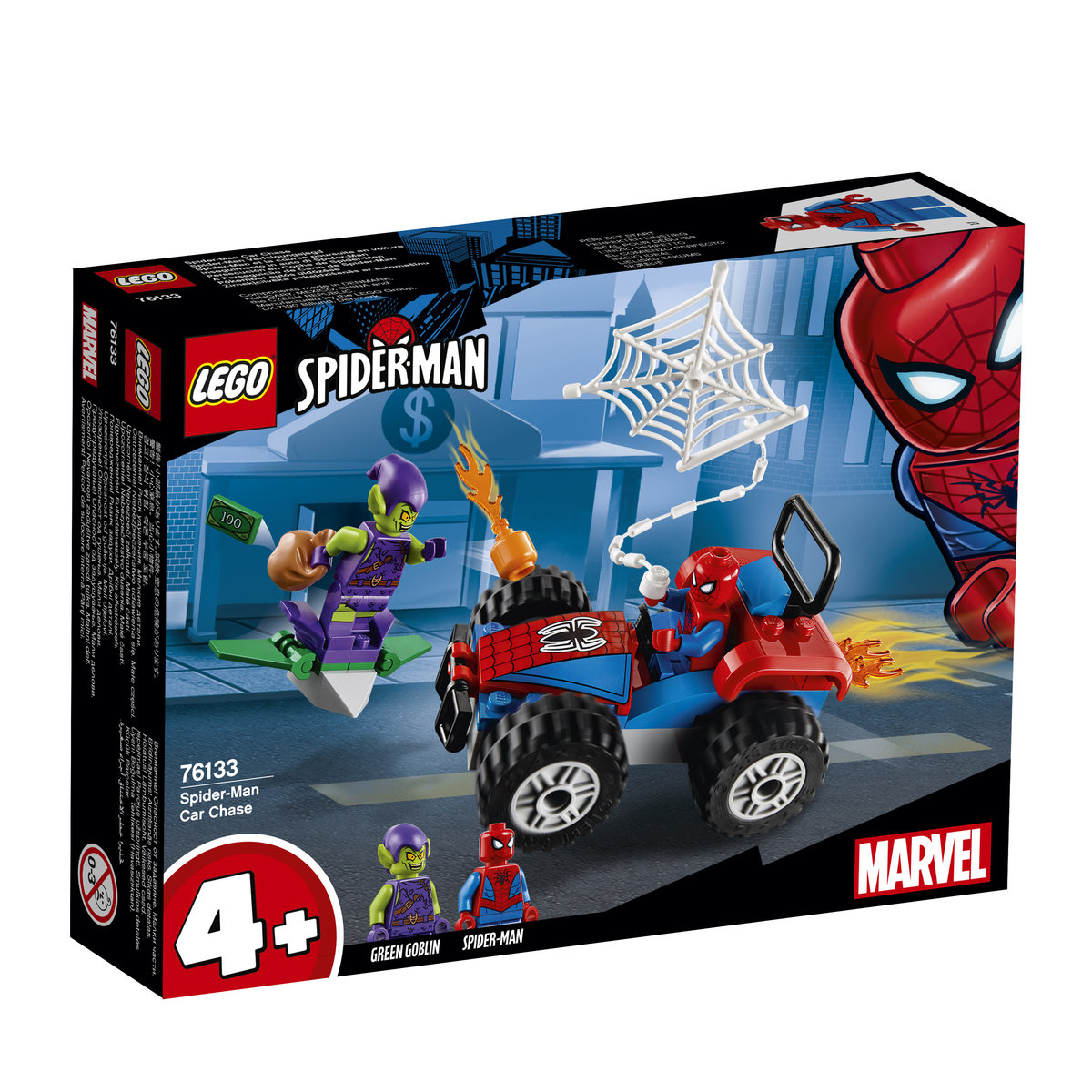 LEGO Marvel, Spider Man, klocki Pościg samochodowy Spider-Mana, 76133 ...