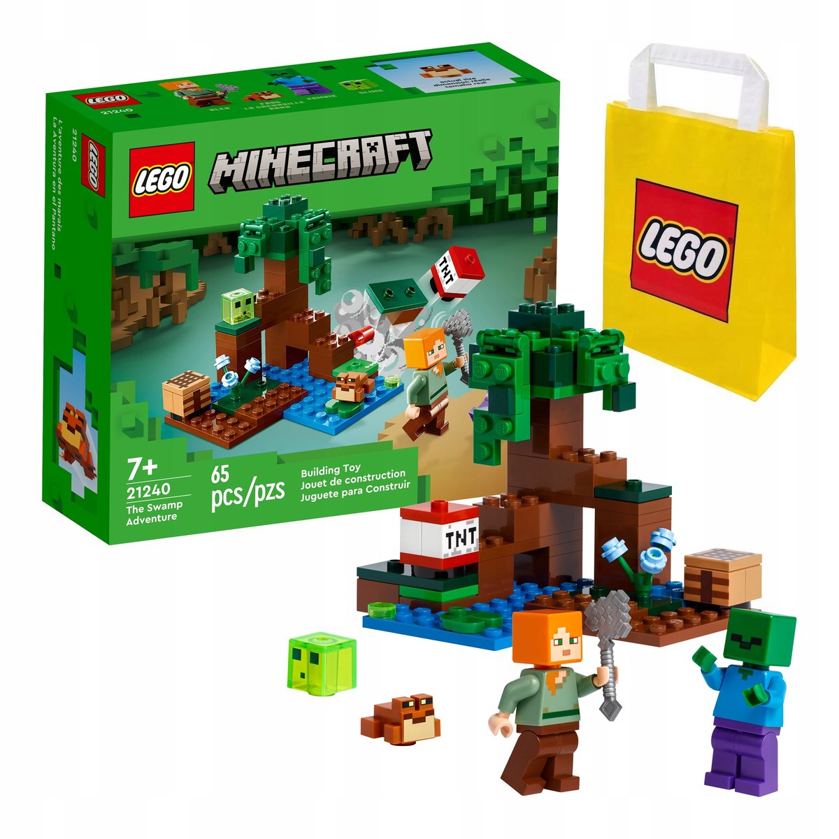 LEGO Minecraft 21240 Przygoda na mokradłach + Torba Lego - LEGO | Sklep EMPIK.COM