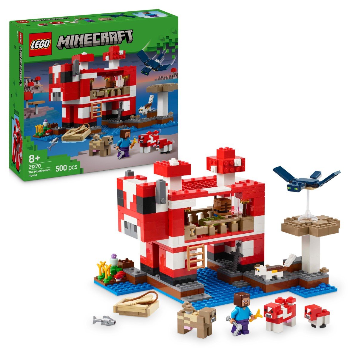 LEGO Minecraft, klocki, Dom grzybowej krowy, 21270 - LEGO | Sklep EMPIK.COM