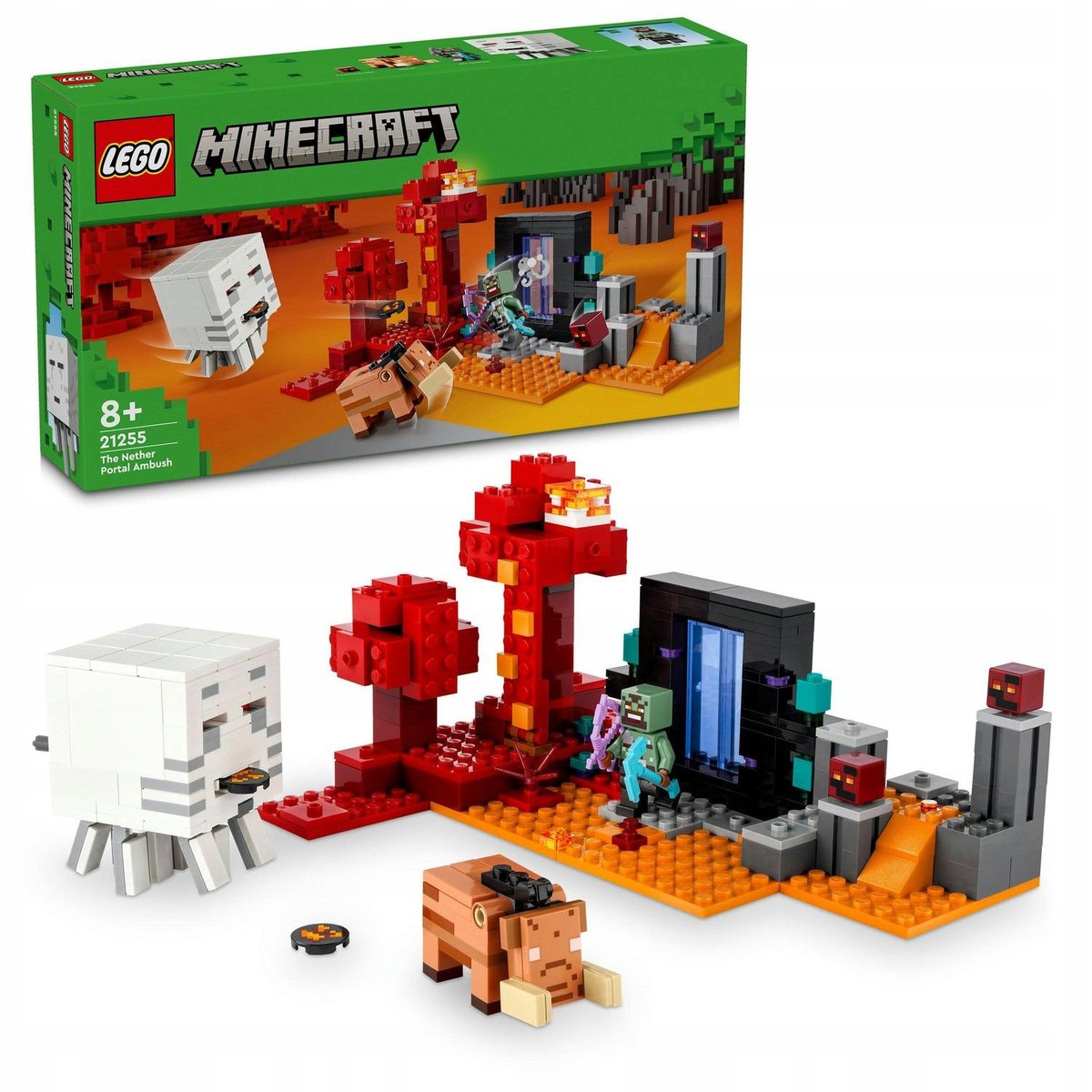 LEGO Minecraft - Portal Netheru Zasadzka Ghast ZESTAW LEGO PREZENT ...