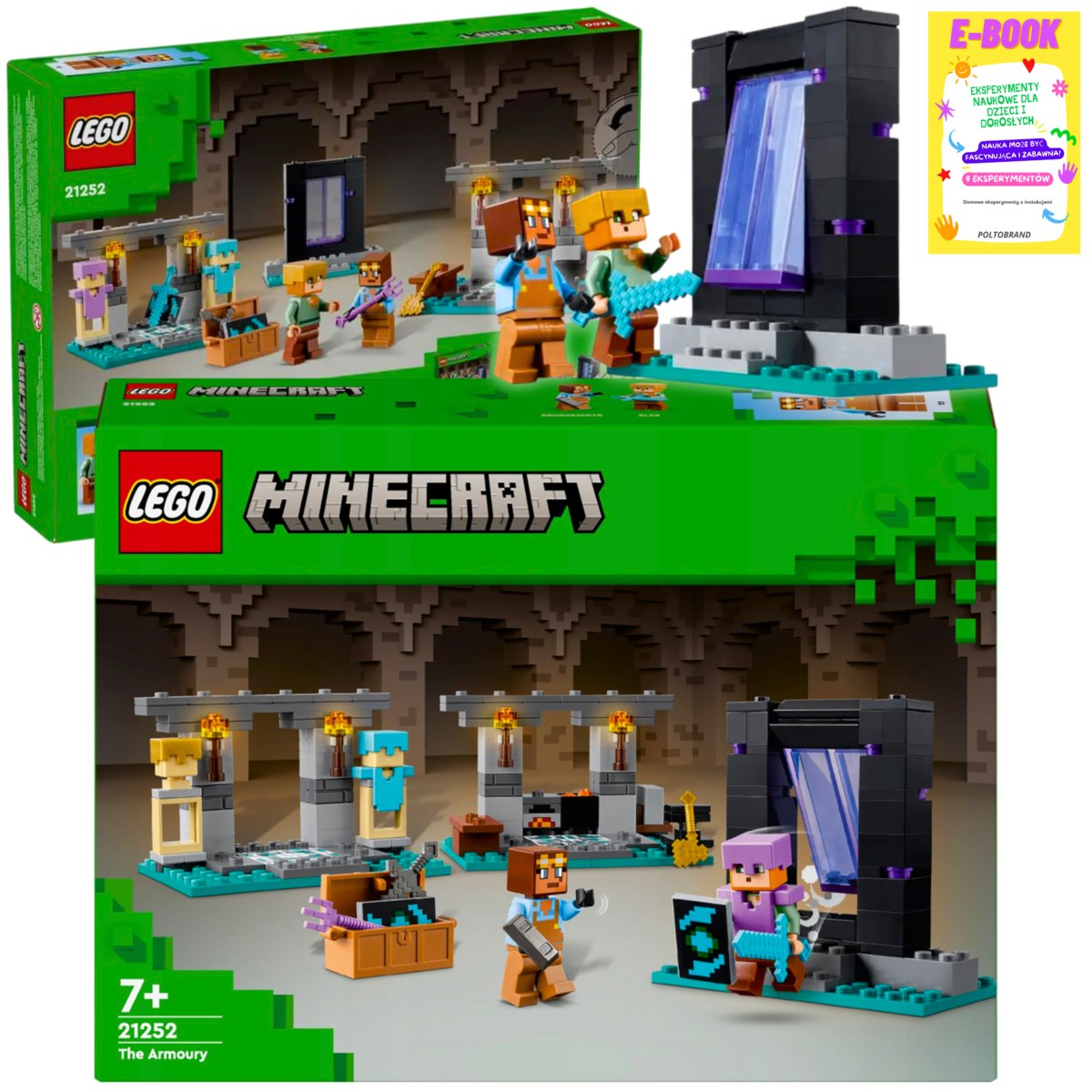 Lego Minecraft - Zbrojownia (21252) Klocki Prezent + Ebook - LEGO ...