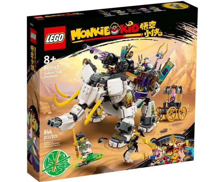 LEGO Monkie Kid 80043 Yellow Tusk Elephant - LEGO | Sklep EMPIK.COM