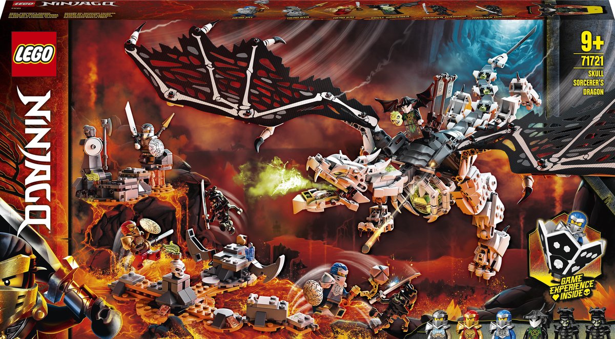 LEGO Ninjago, klocki Smok Szkieletowego Czarownika, 71721 - LEGO ...