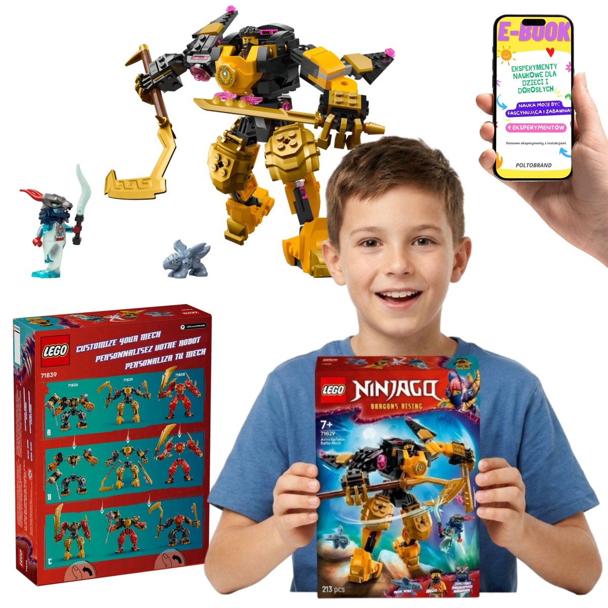 LEGO NINJAGO Mech Bojowy Spinjitzu Arina 71839 | LEGO Ninja Prezent Dla ...