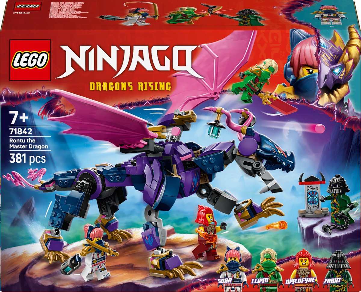 LEGO Ninjago - Smok Smoczy mistrz Rontu ninja Lloyd Sora i Wyldfyre ...