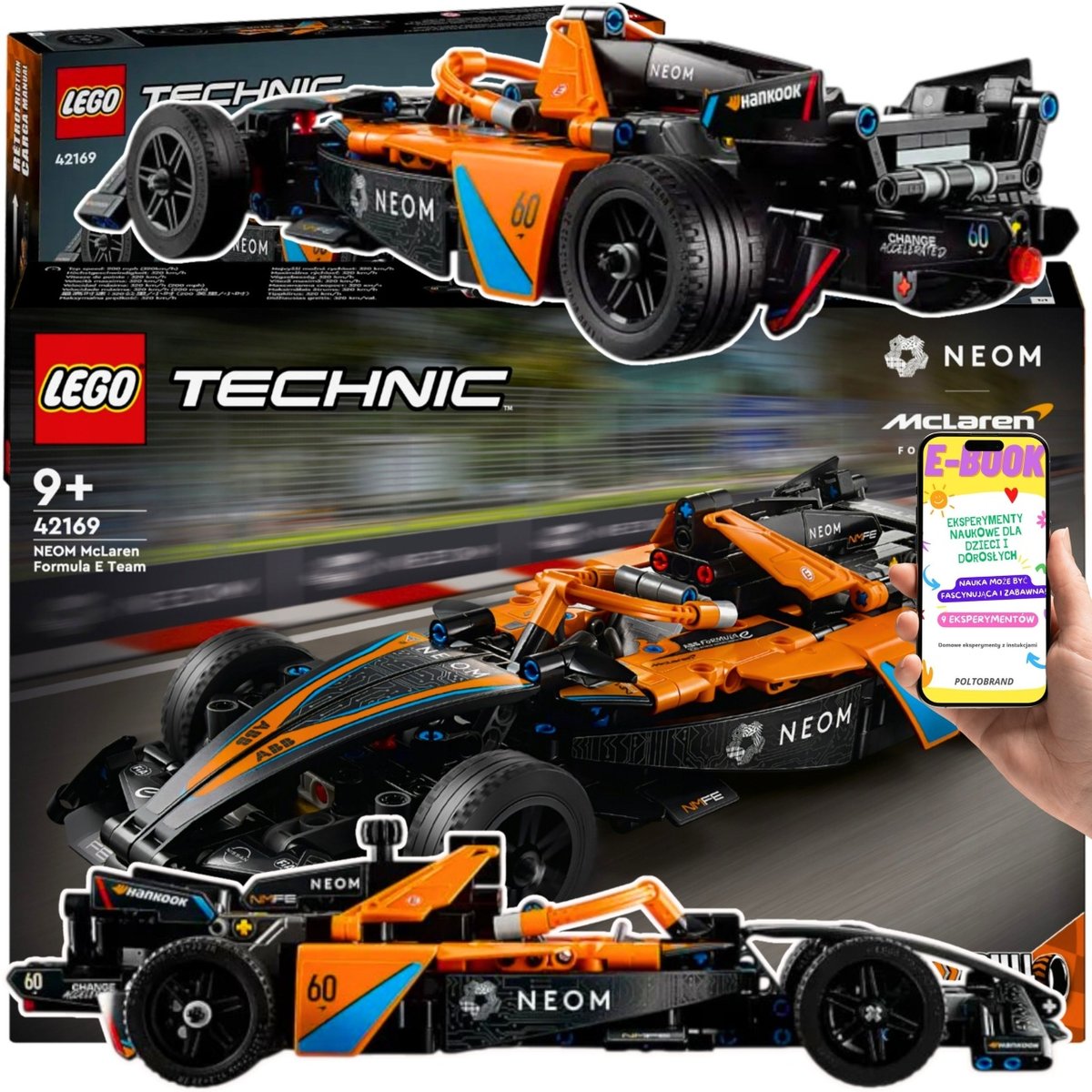 LEGO PREZENT AUTO WYŚCIGOWE BOLID - TECHNIC NEOM McLaren Formula E Race ...