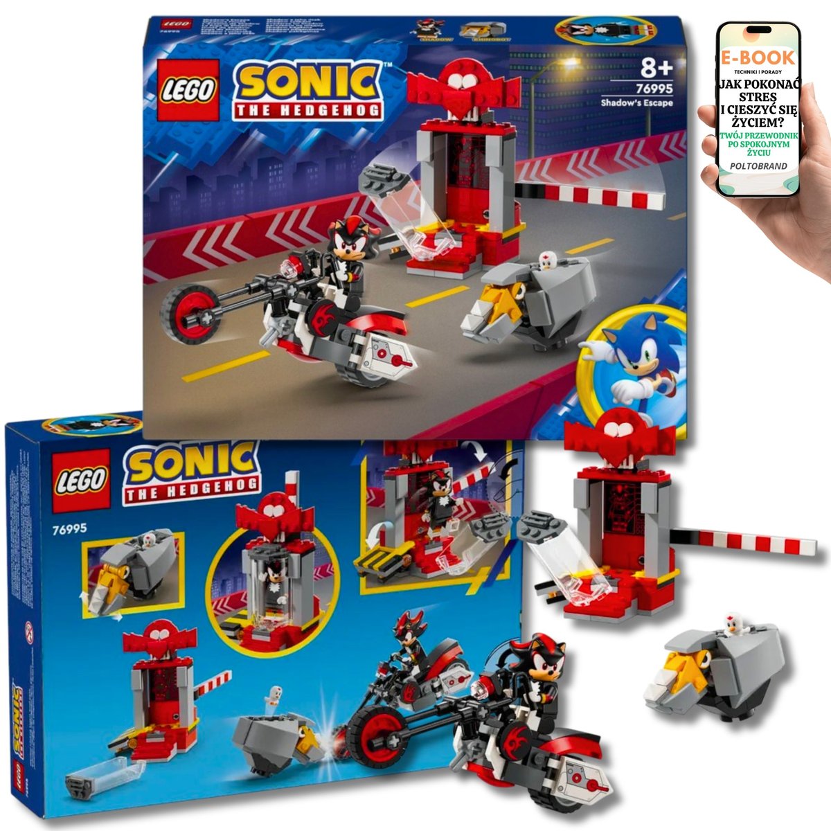 LEGO SONIC THE HEDGEHOG SHADOW - UCIECZKA 76995 - KLOCKI PREZENT + EBOOK-1 - LEGO | Sklep EMPIK.COM