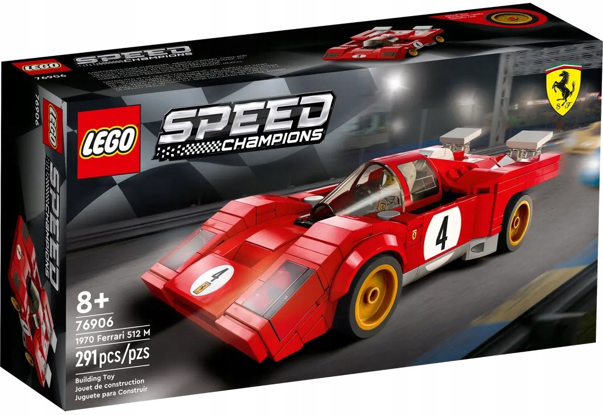 LEGO SPEED CHAMPIONS - 1970 FERRARI 512 M ZESTAW KLOCKÓW - 76906 - LEGO ...