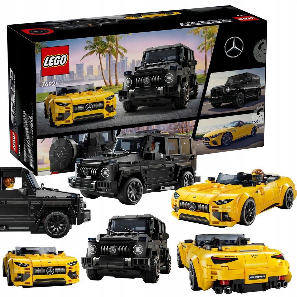 LEGO SPEED CHAMPIONS 76924 MERCEDES-AMG G 63 I MERCEDES-AMG SL 63 ...