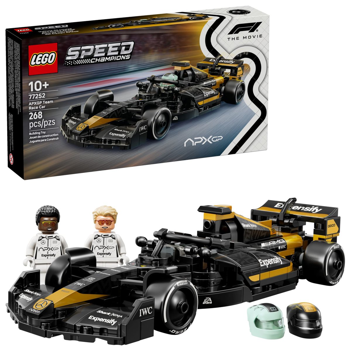 LEGO Speed Champions, klocki, F1®: film - APXGP Team Race Car, 77252 ...