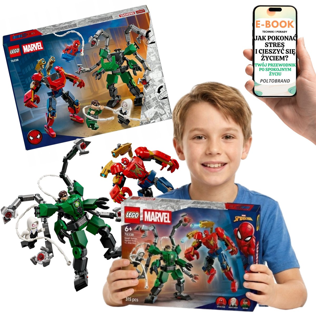 LEGO SPIDER MAN 76338 | LEGO Marvel Mech Spider Mana Doc Ock + E-BOOK-1 ...