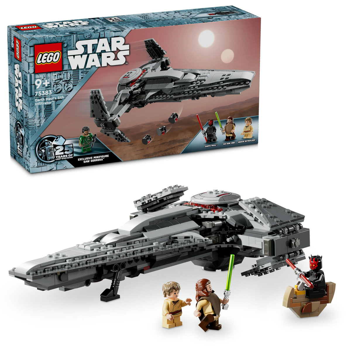 LEGO STAR WARS 75383 KLOCKI GwiezdneWojny Infiltrator Statek Sithów D ...