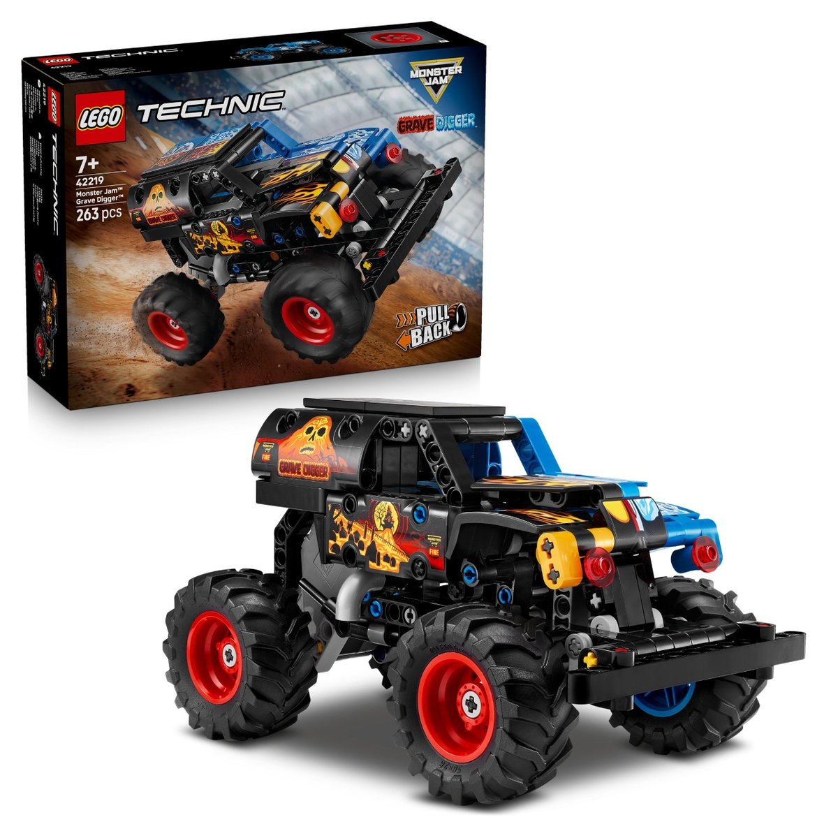 LEGO Technic, klocki, Monster Jam™ Grave Digger™ Ogień i lód, 42219 ...