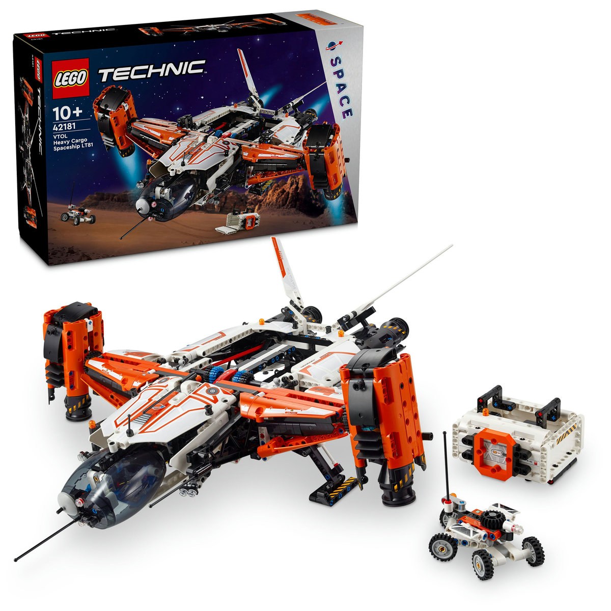 LEGO Technic, klocki, Transportowy statek kosmiczny VTOL LT81, 42181 ...