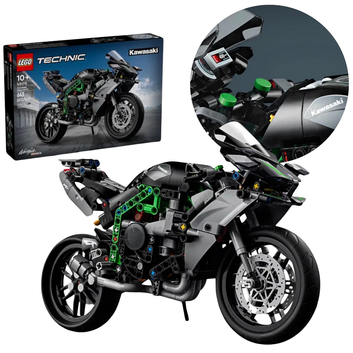 LEGO Technic Motocykl Kawasaki Ninja H2R 42170 - LEGO | Sklep EMPIK.COM