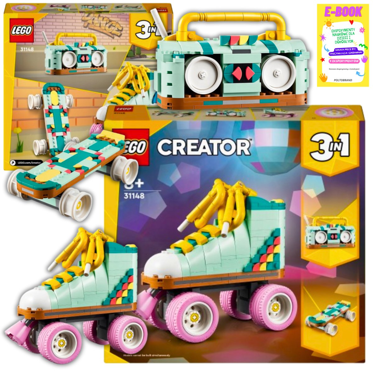 Lego wrotka w stylu retro lego creator 3 w 1 (31148) klocki prezent ...