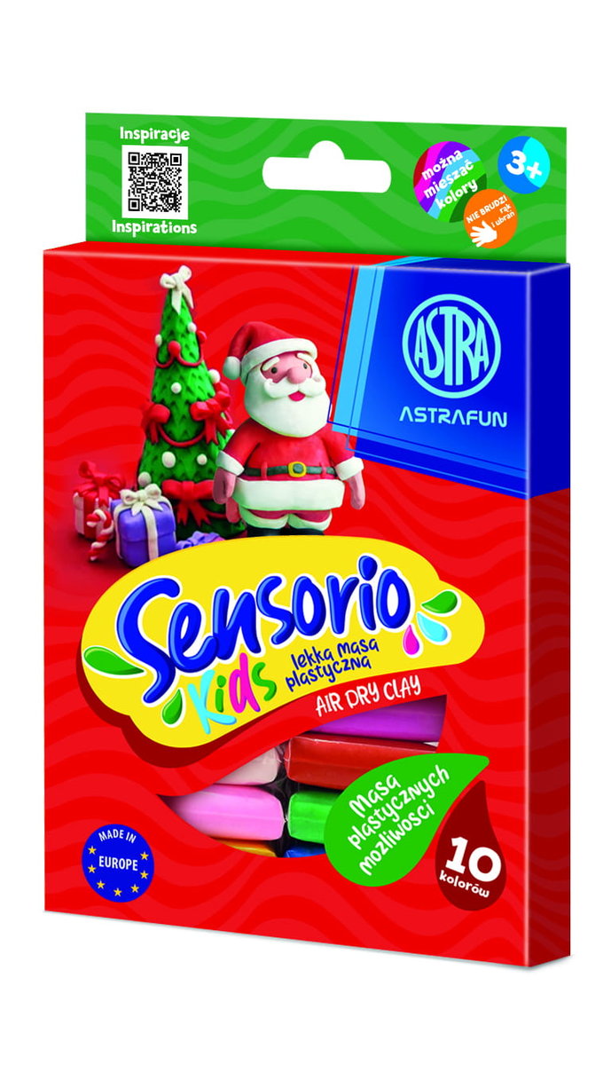 Lekka masa plastyczna ASTRAFUN Sensorio Kids Miko aj Ba wanek Elf - 10 kol - Astra | Sklep EMPIK.COM