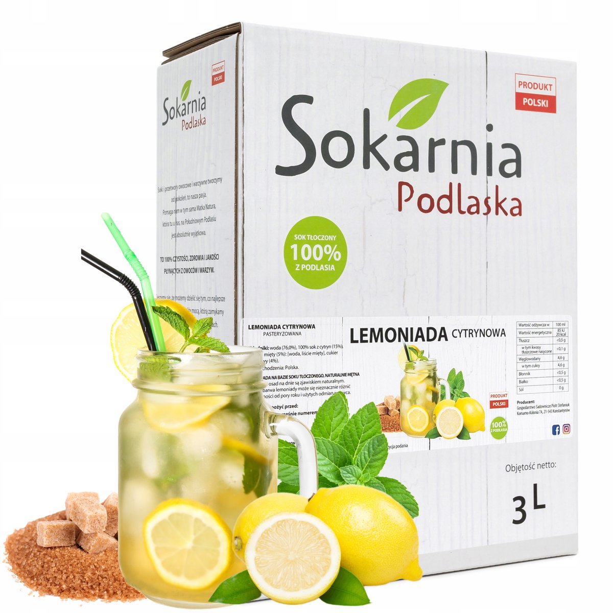 LEMONIADA CYTRYNOWA 3l Orzeźwiająca i Naturalna Tylko Najlepsze ...