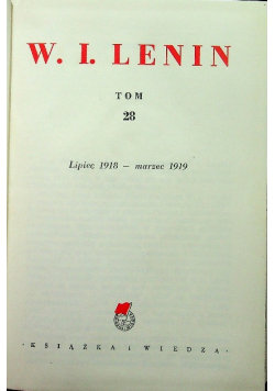 Lenin Dzieła tom 28 - Lenin Włodzimierz | Książka w Empik