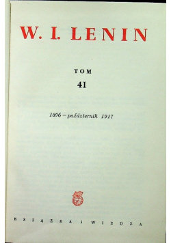 Lenin Dzieła tom 41 - Książka i Wiedza | Książka w Empik