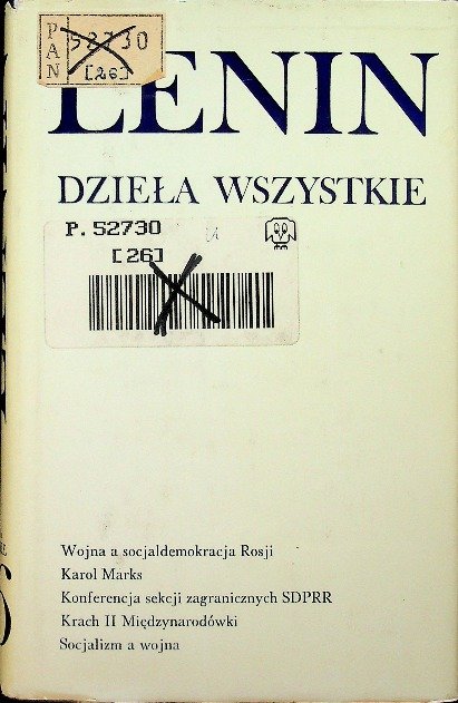 Lenin Dzieła Wszystkie Tom 26 - W opisie | Książka w Empik