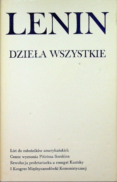 Lenin Dzieła Wszystkie Tom 37 - W opisie | Książka w Empik