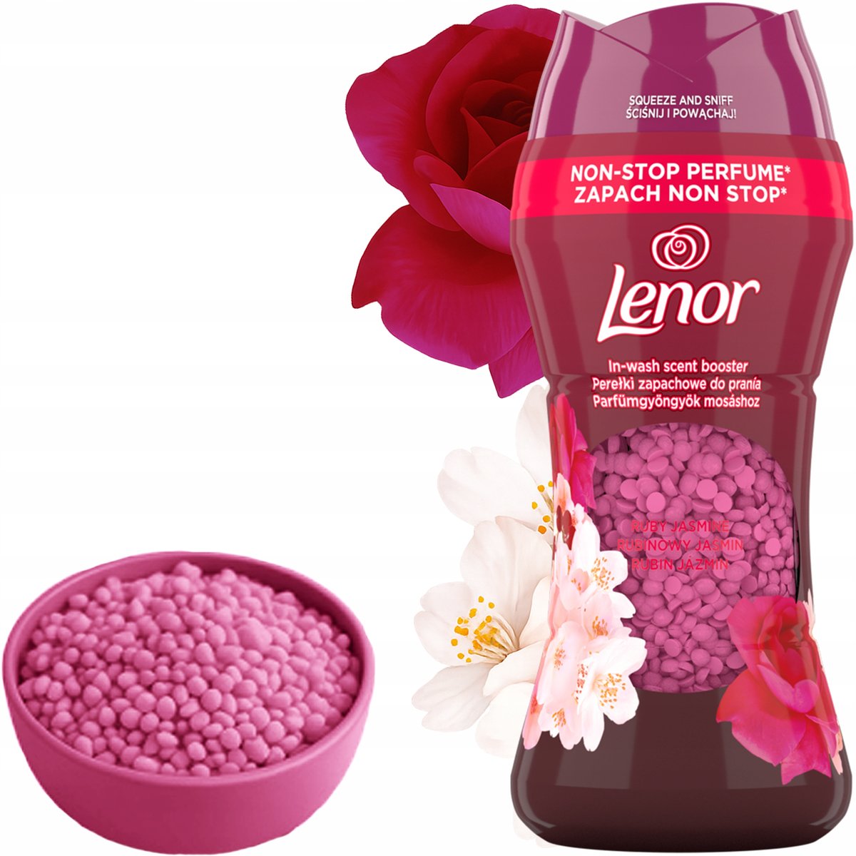 LENOR Perełki Zapachowe Do Prania 195g Rubinowy Jaśmin/Ruby Jasmine ...