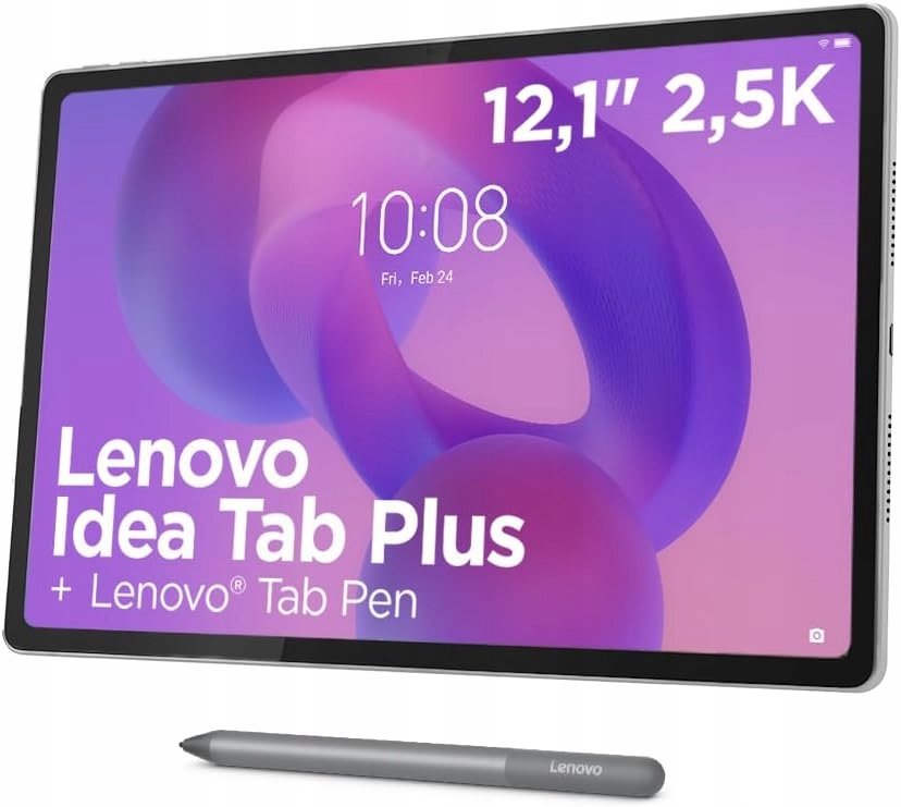 Lenovo Idea Tab Plus Tablet 12,1" 2,5K 8/256GB 90Hz Android 15 + Rysik ...