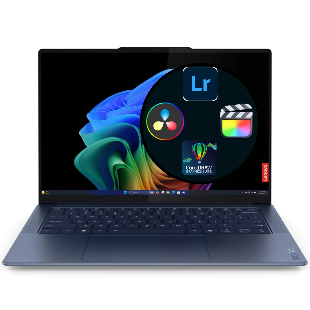 Lenovo YOGA SLIM 7x Snapdragon X Elite 512GB SSD 16GB 14.5' (2944x1840 ...