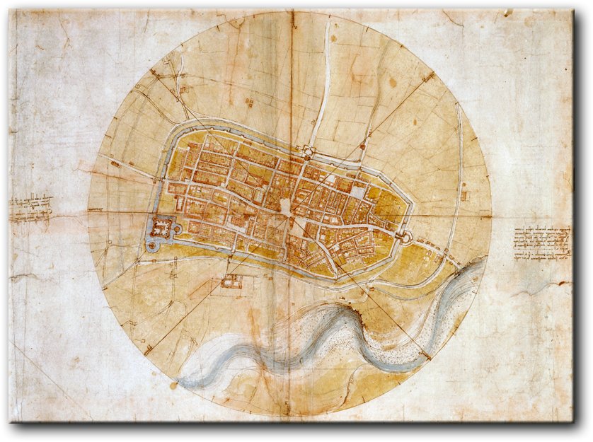 Leonardo da Vinci, mapa Imoli. - PR06211 - PRINTORAMA | Sklep EMPIK.COM
