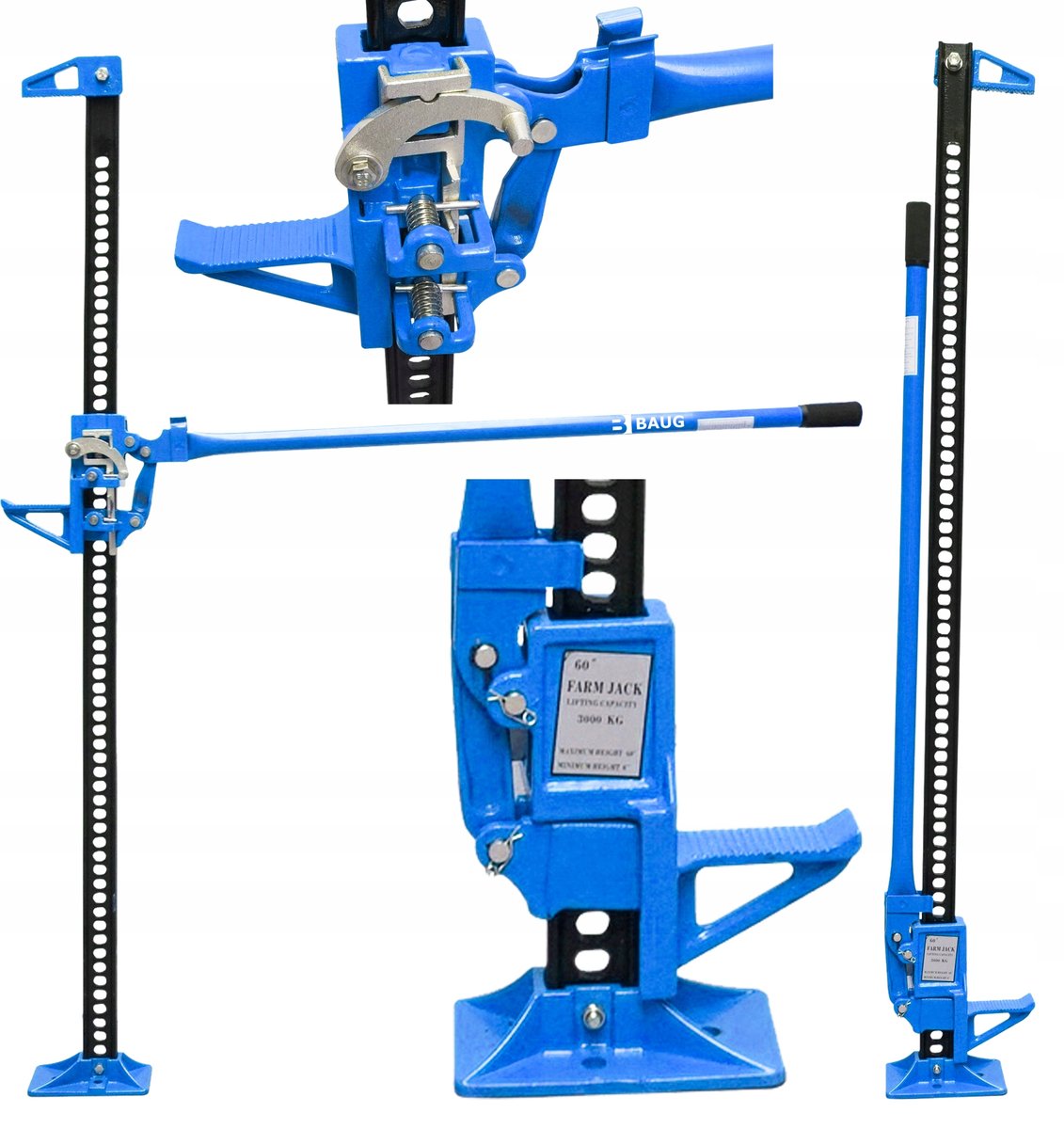 LEWAREK PODNOŚNIK FARMERSKI KOLEJOWY HI-LIFT UDŹWIG 3T 60" 154CM OFF ...