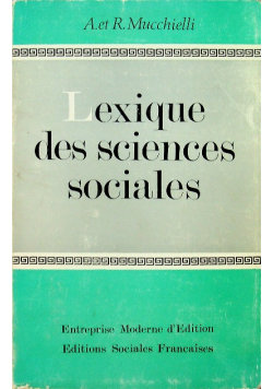 Lexique des sciences sociales - | Książka w Empik