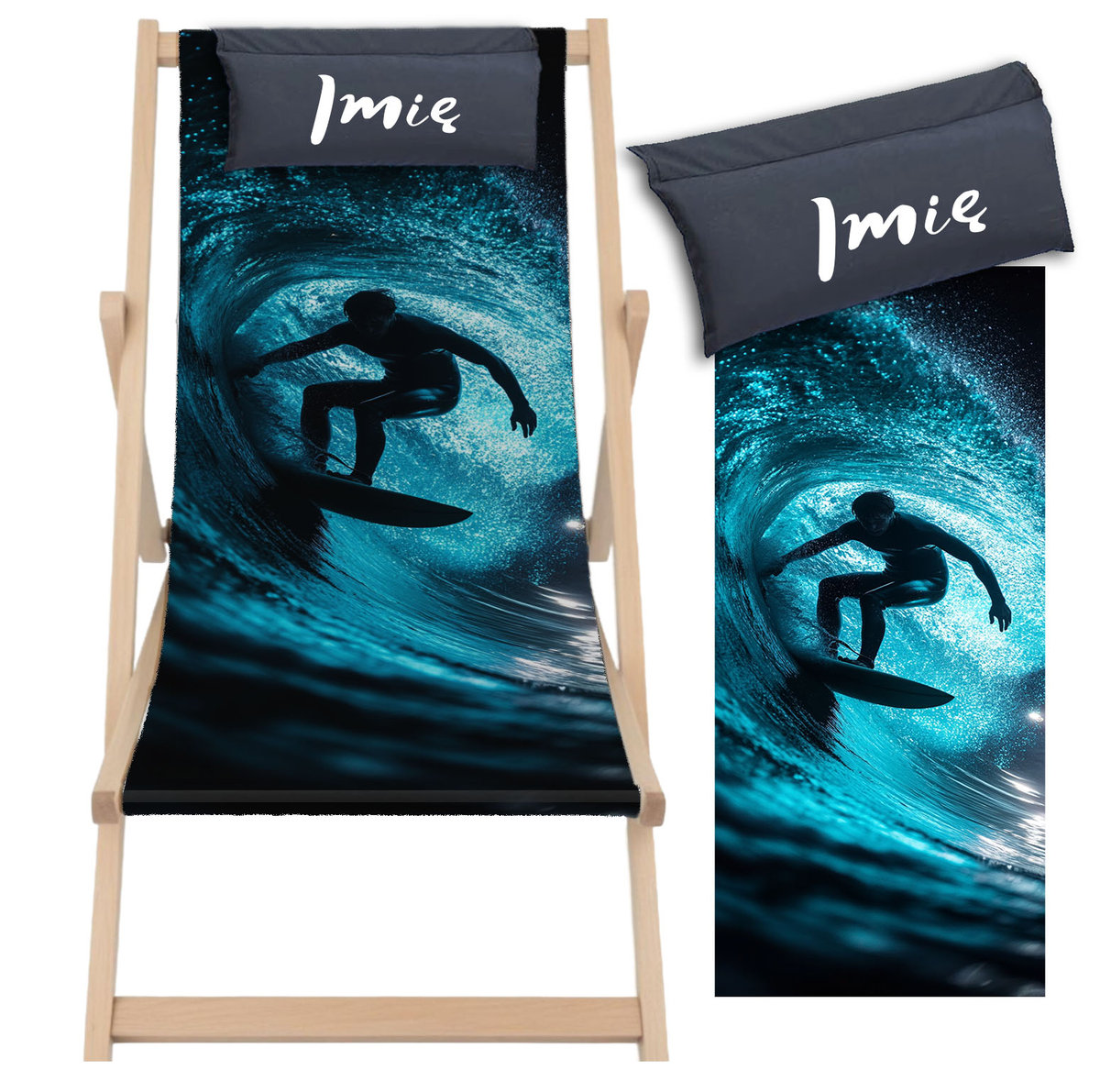 Leżak z nadrukiem T26 z poduszką i imieniem - prezent na 50-tkę - UNIQ | Sklep EMPIK.COM