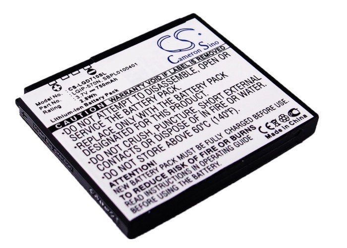 LG GD710 Shine II / LGIP-570N 750mAh 2.77Wh Li-Ion 3.7V (Cameron Sino ...